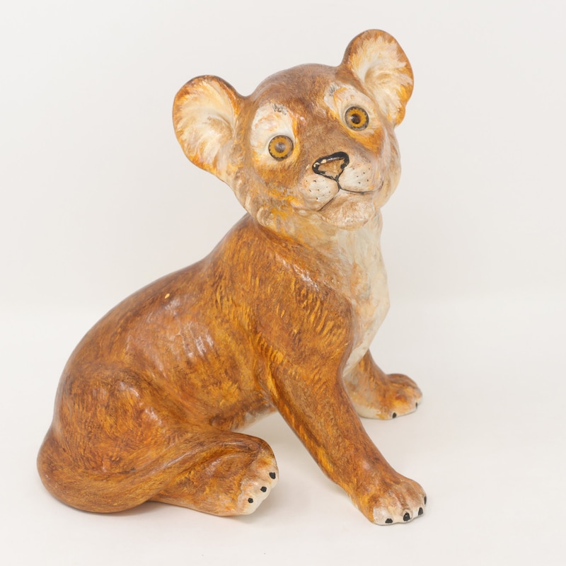 Ceramic Lion - Etsy