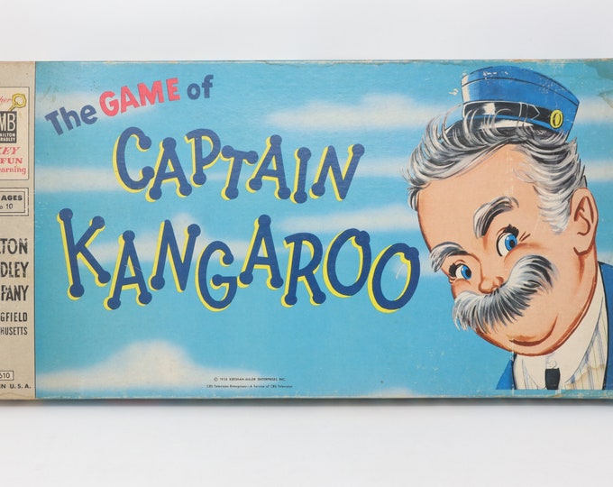 RARE COMPLETE 1956 Captain Kangaroo Board Game, Milton Bradley Game for ...