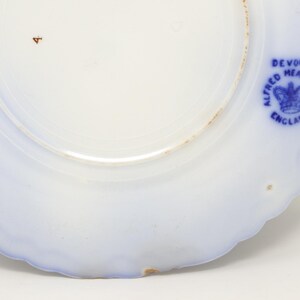 AS IS (small Chips) 7 3/4" Alfred Meakin Flow Blue Devon Plate, Antique ...