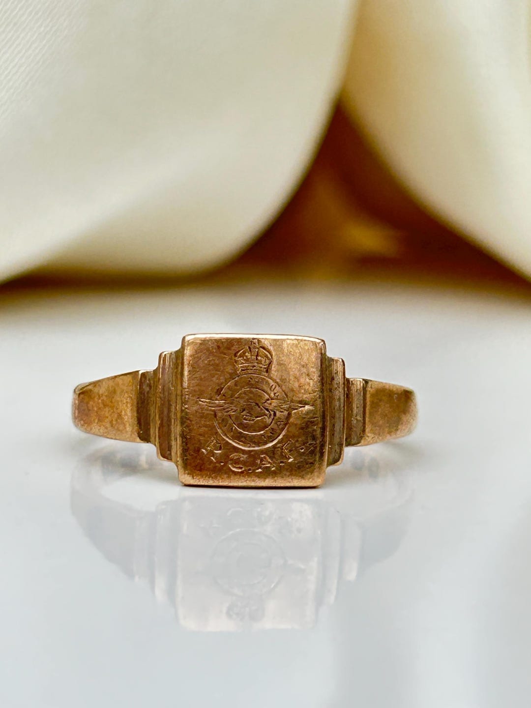 Royal Canadian Air Force Gold Signet Ring - Etsy