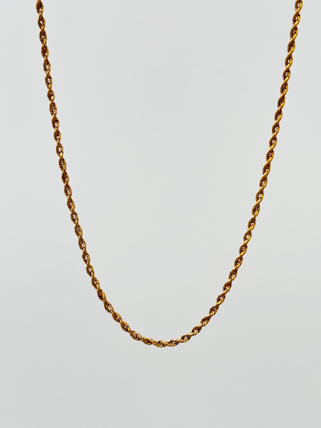 Antique 9ct Gold Rope Twist Barrel Clasp Chain Necklace - Etsy