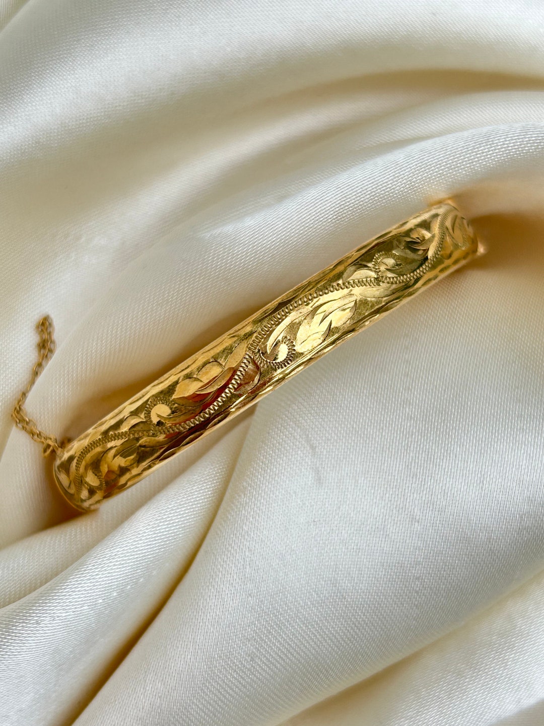 Vintage 9ct Rolled Gold Bangle - Etsy
