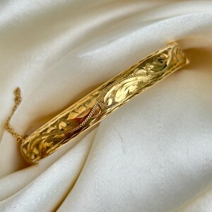 Vintage 9ct Rolled Gold Bangle - Etsy