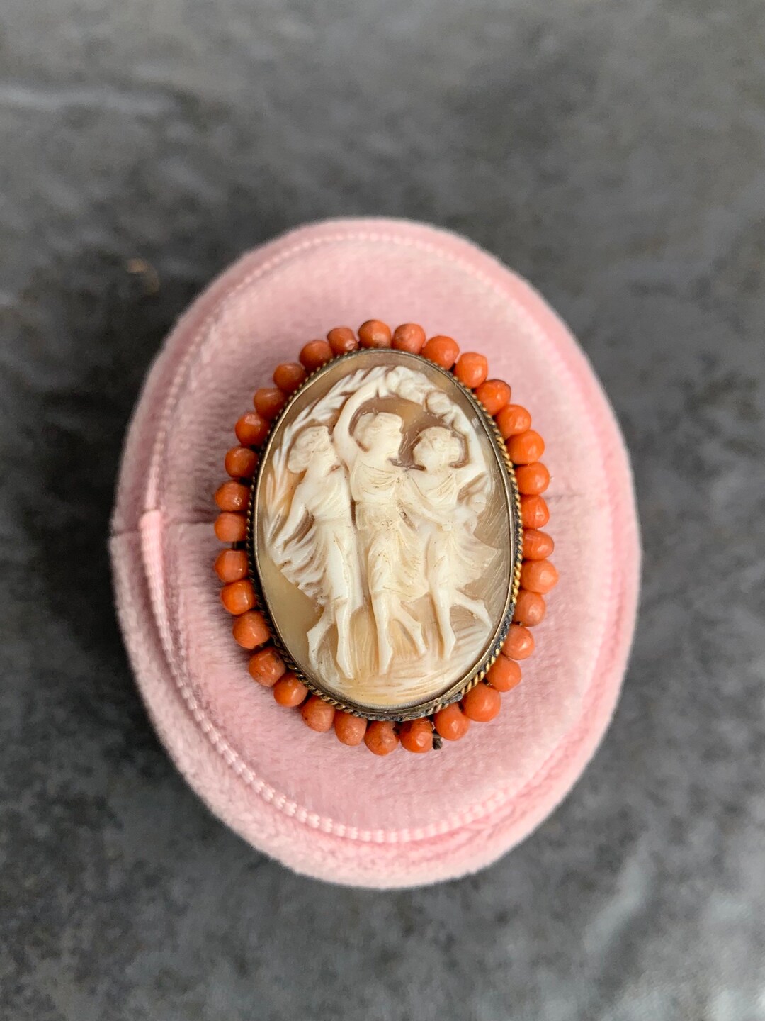 Antique Three Graces Cameo Brooch - Etsy