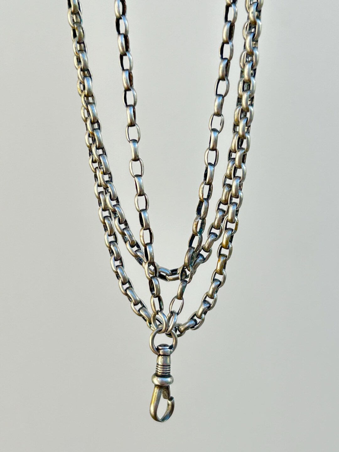 Antique Victorian Longguard Chain Necklace - Etsy