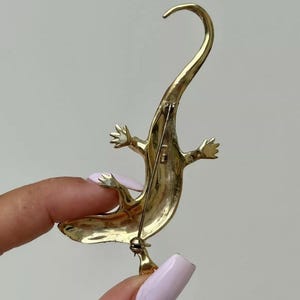 Vintage Large Silver and Paste Lizard / Gecko Brooch - Etsy