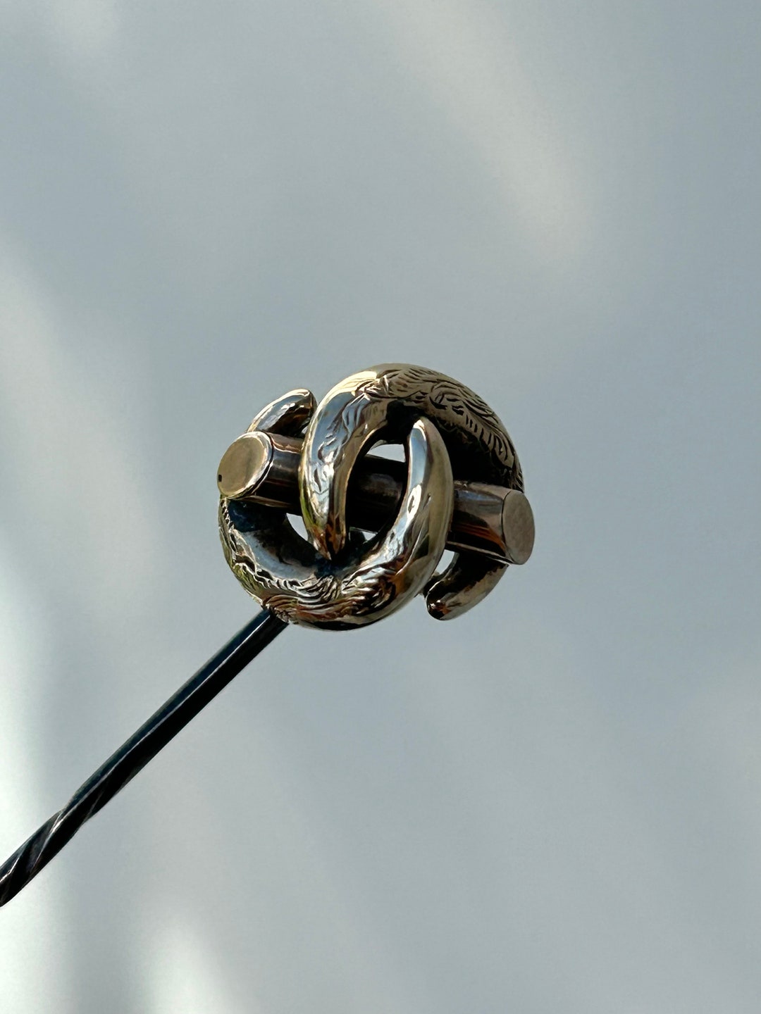 Antique Gold Stick Pin Brooch - Etsy