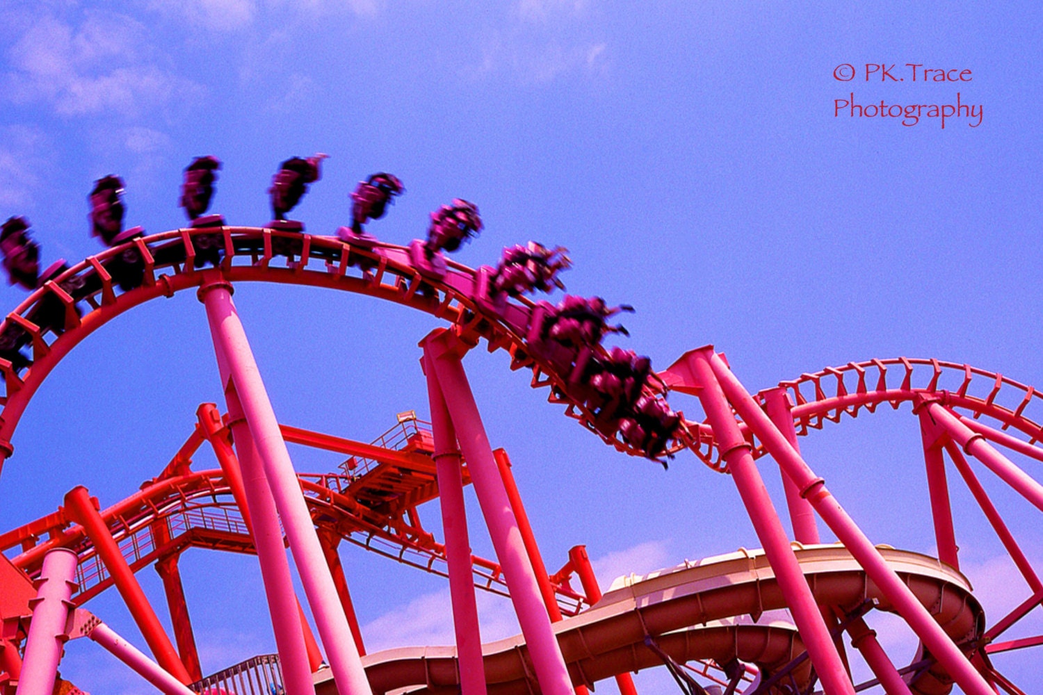 Red Roller Coaster..b - Etsy