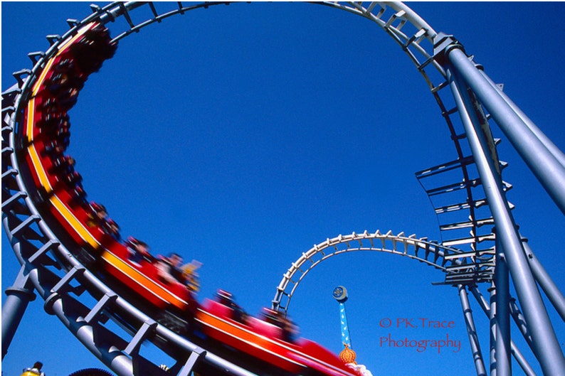 Red Roller Coaster..d - Etsy