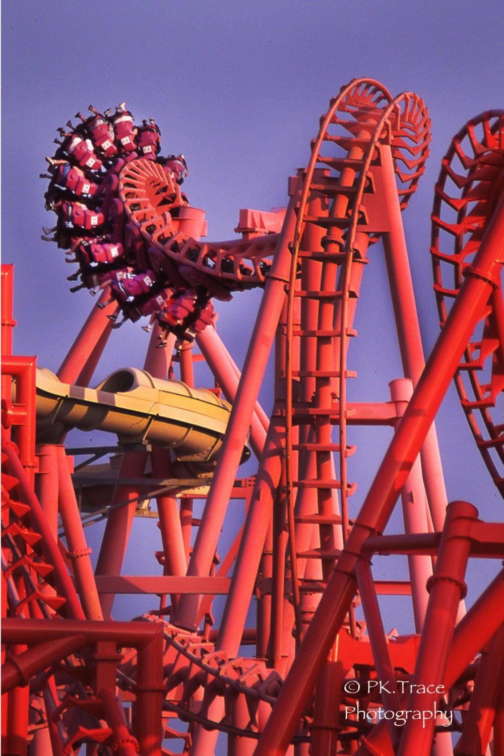 Red Roller Coaster..a - Etsy