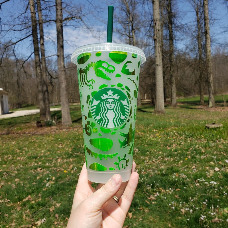 Dinosaur Starbucks - Etsy