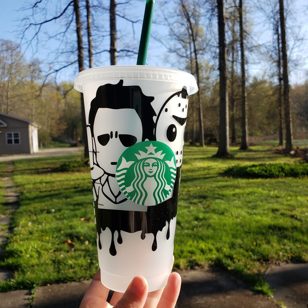 Horror Starbucks Cold Cup | Gift | 24 Ounce Reusable Tumbler | Venti ...