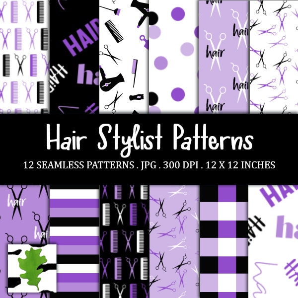 Purple Hair Comb - Etsy