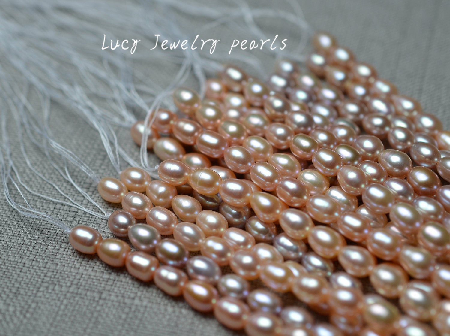 Natural Peach Oval Pearl Necklace Good Pearl 6.5-7mm Wholesale - Etsy