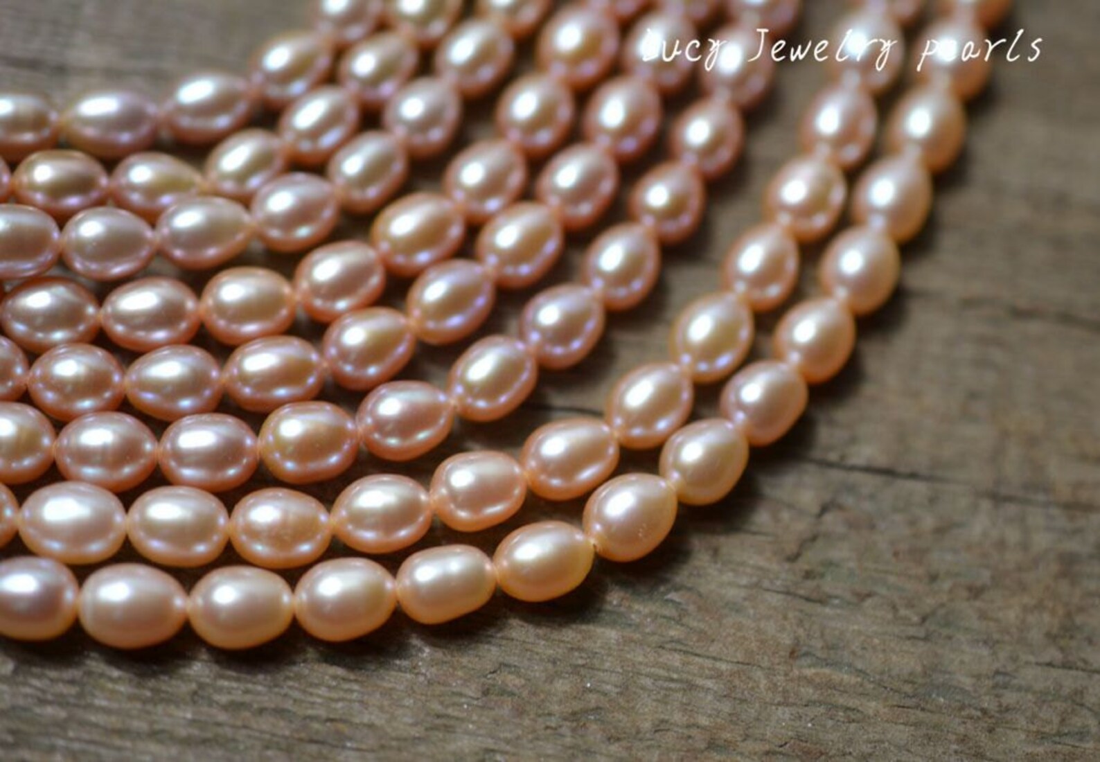 Rice Pearl 5.8-6.2mm Oval Pearl Wholesale Freshwater Pearl Necklace ...