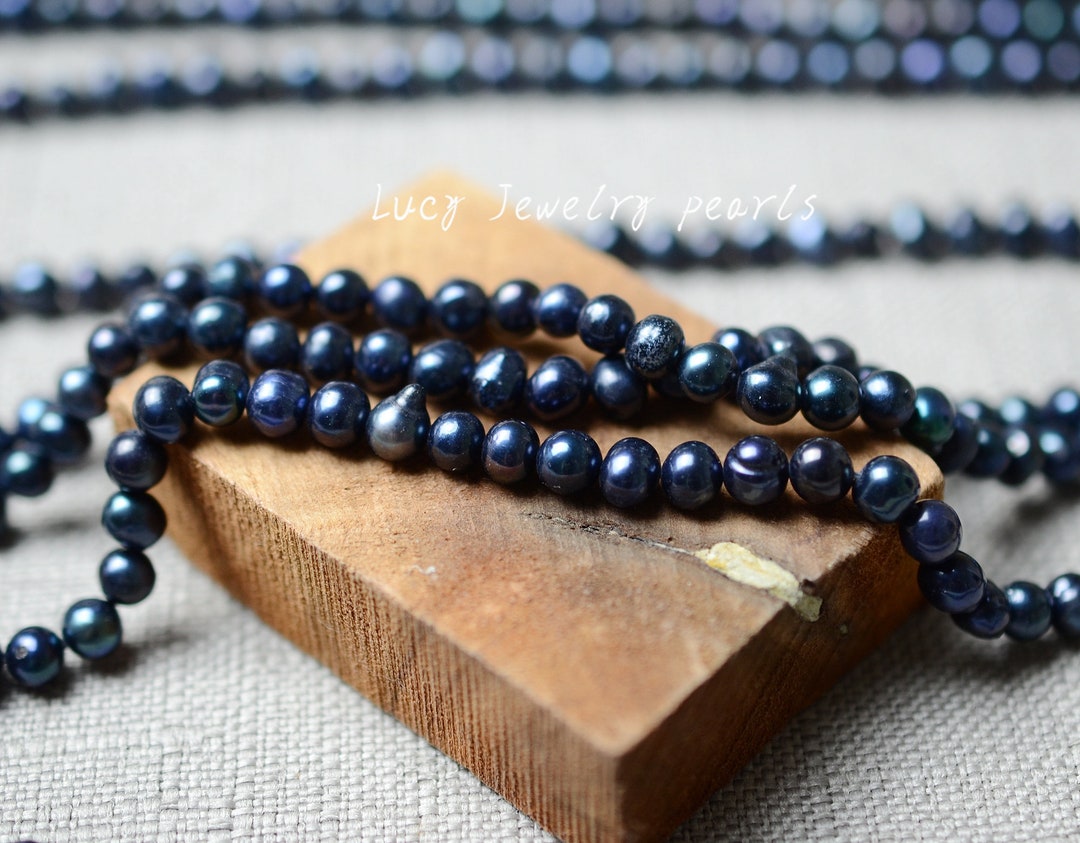 Freshwater Pearl Necklace 5-5.5mm Loose Pearl Necklace Large Hole Pearl ...