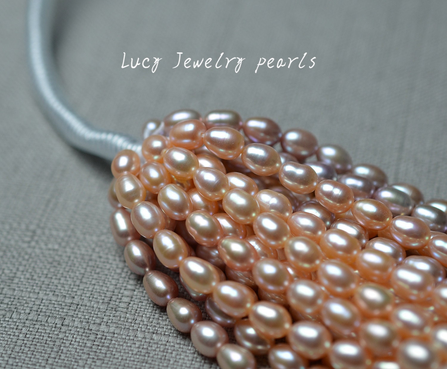Natural Peach Oval Pearl Necklace Good Pearl 6.5-7mm Wholesale - Etsy