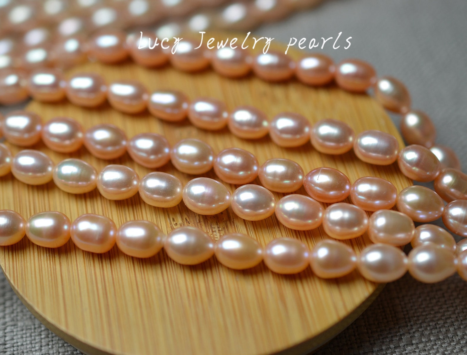 Natural Peach Oval Pearl Necklace Good Pearl 6.5-7mm Wholesale - Etsy