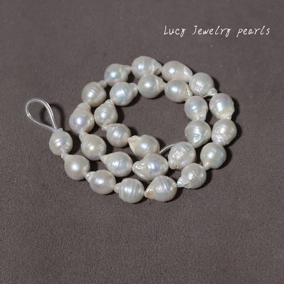 Water Drop Pearl 11.5-12.3mm X 14-16mm Large Hole Pearl Edison Pearl ...