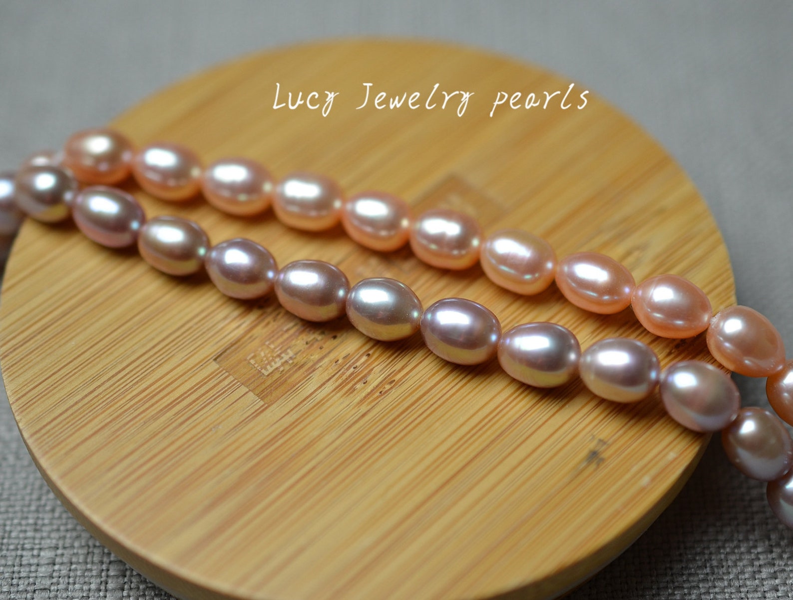 Natural Peach Oval Pearl Necklace Good Pearl 6.5-7mm Wholesale - Etsy