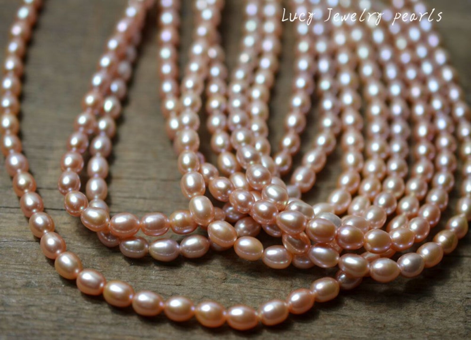 Rice Pearl 5.8-6.2mm Oval Pearl Wholesale Freshwater Pearl Necklace ...