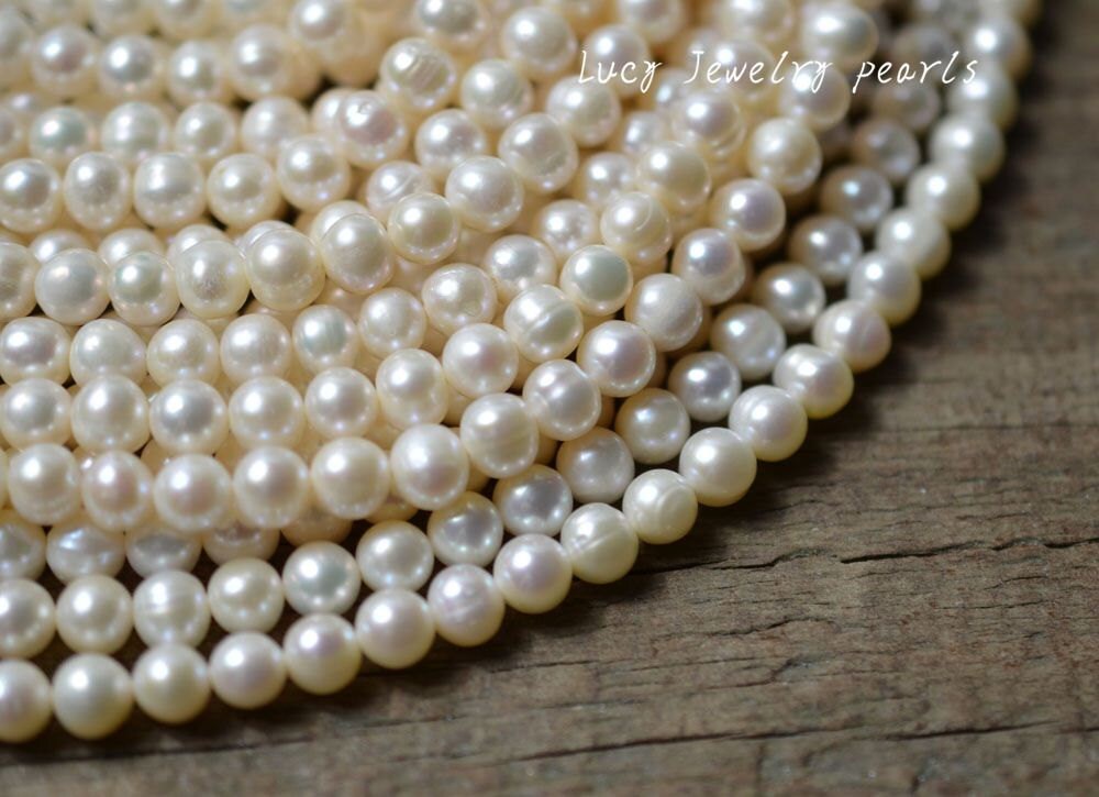 Potato Pearl 5.5-6.3mm Wholesale Natural White Freshwater Pearl ...