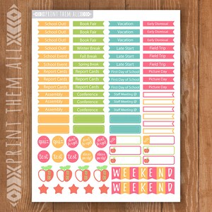 Teacher Planner Stickers, Happy Planner Teacher Edition, Planner ...