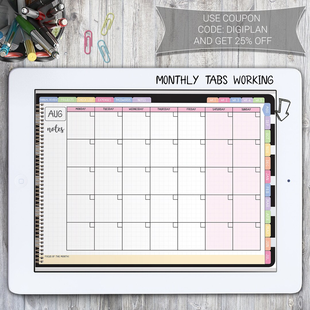 Teacher Digital Planner for Goodnotes Notability Planner Digital ...
