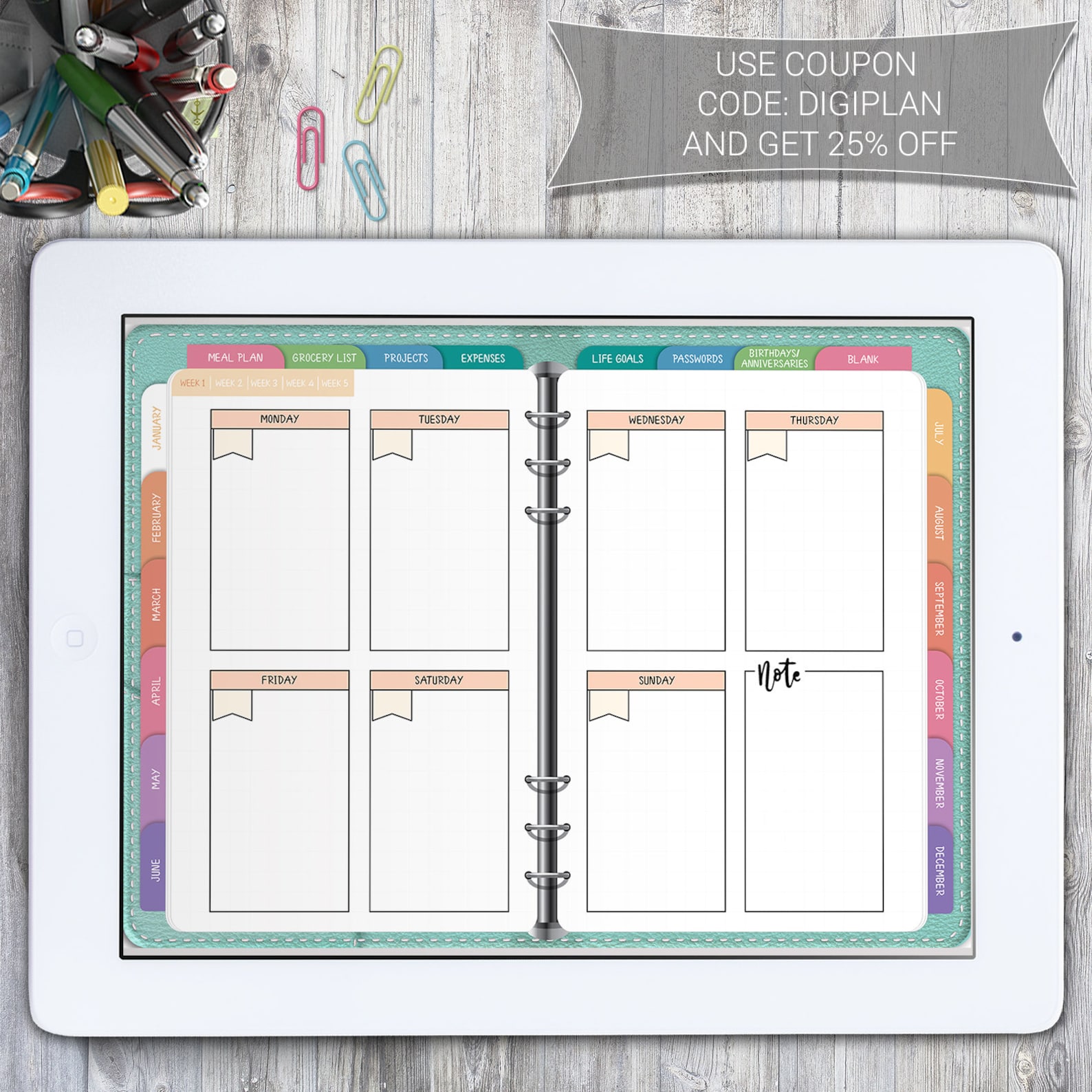 Goodnotes 5 Planner Template Mytepubli