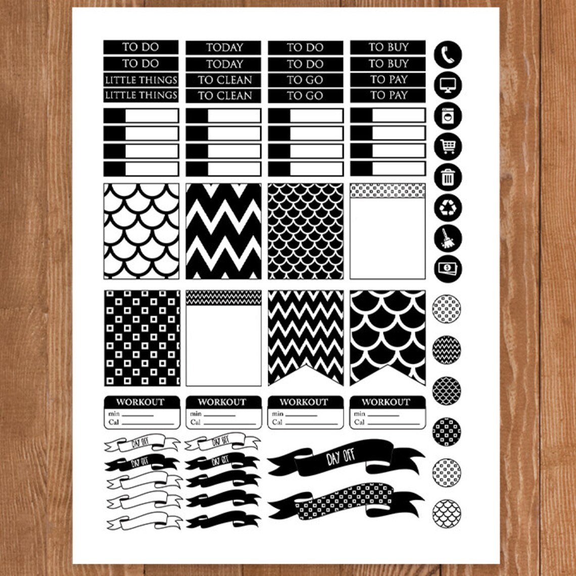 Planner Stickers Erin Condren Planner Stickers Printable | Etsy