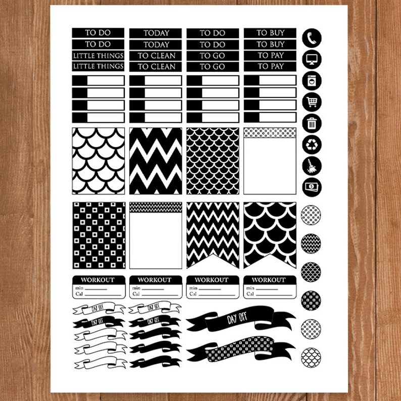 Planner Stickers Erin Condren Planner Stickers Printable | Etsy