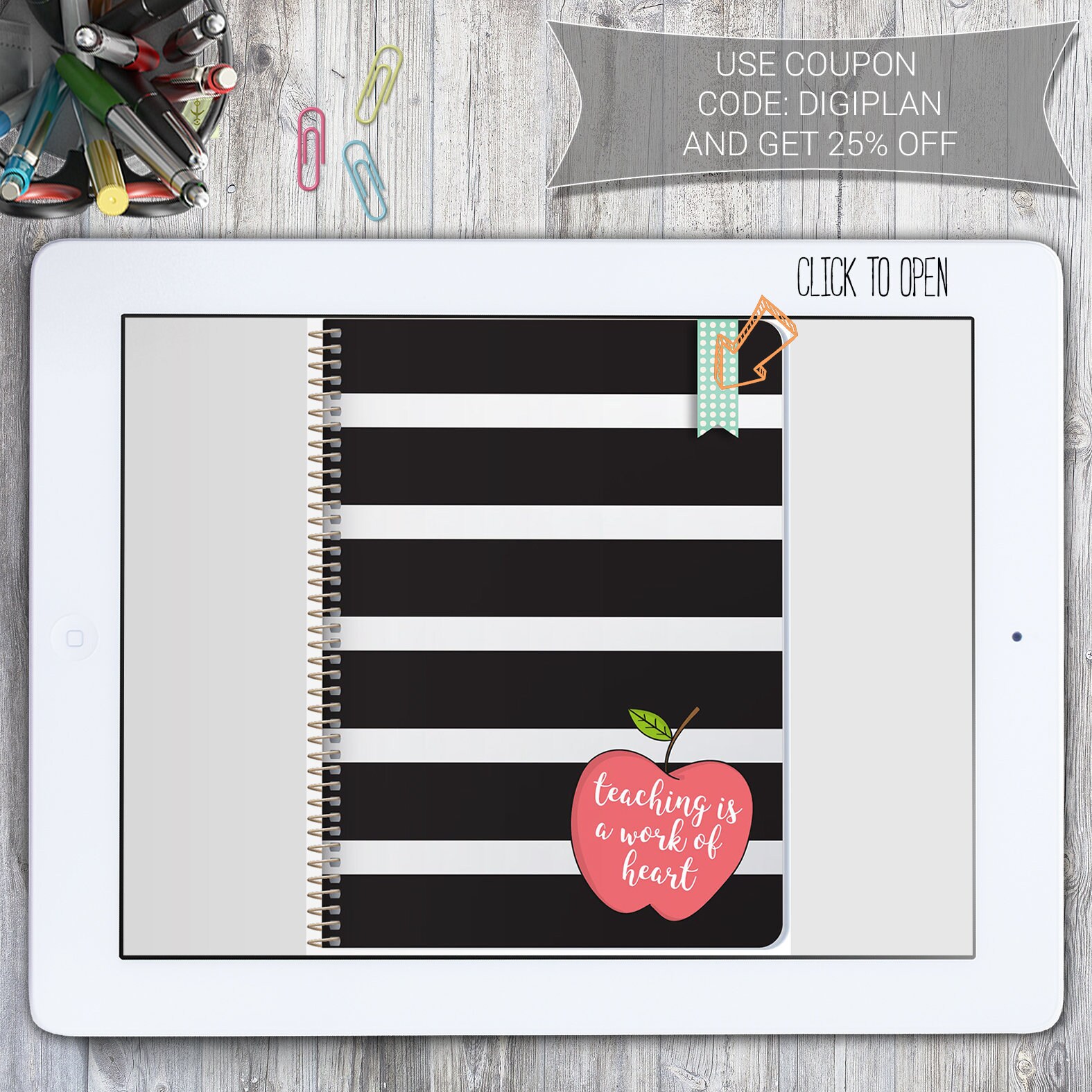 Teacher Digital Planner: Goodnotes, Notability, Xodo Compatible (PDF ...