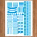 Blue Waves Planner Stickers Printable,weekly Kit, Stickers for ERIN ...