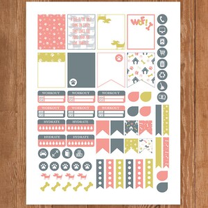 Pet Planner Stickers Printable,weekly Kit, Stickers for ERIN CONDREN ...