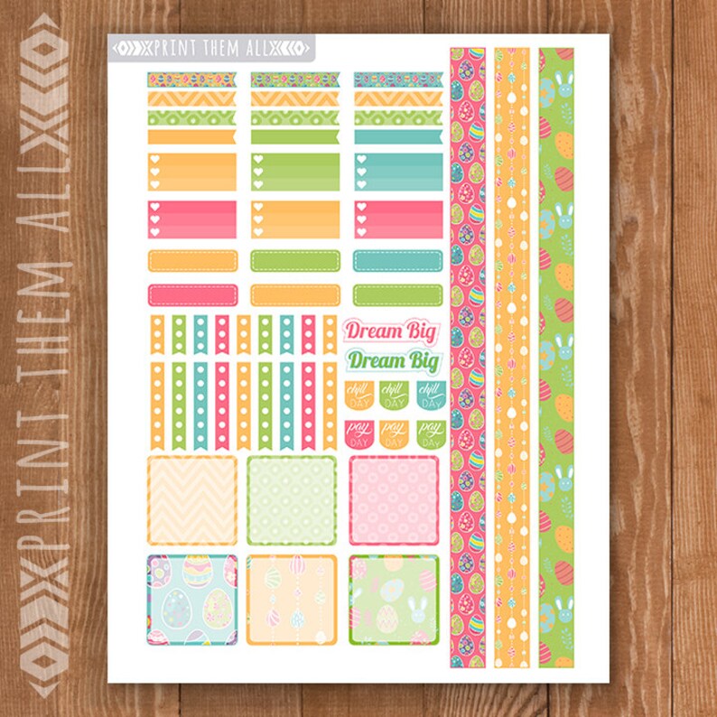 Easter MINI Happy Planner Stickersplanner Kit Monthly/weekly | Etsy