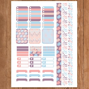 Pastel Leaf Planner Stickers Printable,weekly Kit, Stickers for ERIN ...