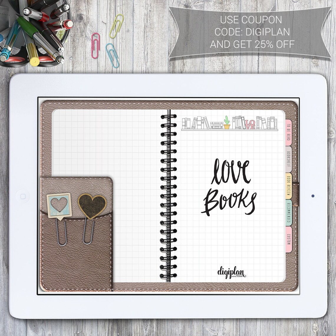 Digital Reading Log for Goodnotes With Hyperlinks Digital | Etsy