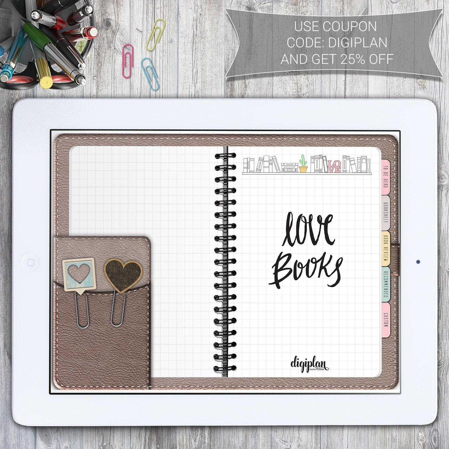 Digital Reading Log for Goodnotes With Hyperlinks Digital | Etsy