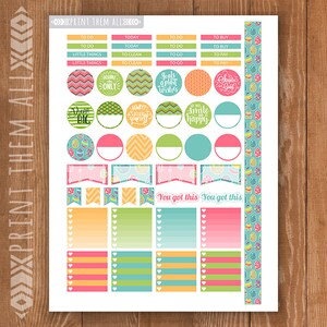 Easter MINI Happy Planner Stickers,planner Kit, Monthly/weekly Kit ...