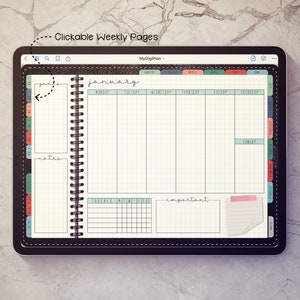 Undated Digital Planner for Goodnotes Notability Planner Digital ...