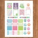 Bird Planner Stickers Printableweekly Kit Stickers for ERIN - Etsy