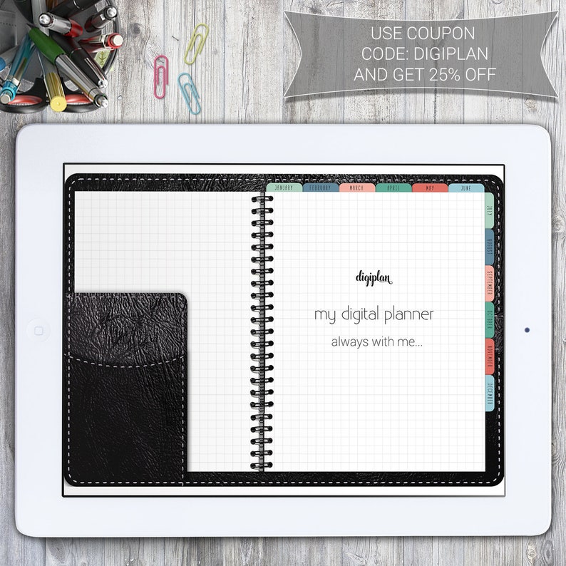 Undated Digital Planner for GoodNotes Notability Planner | Etsy