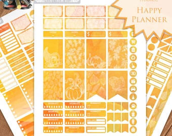 Thanksgiving Planner Stickers Printable November Kit HAPPY | Etsy
