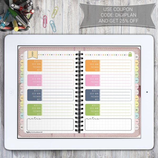 Password Tracker - Etsy