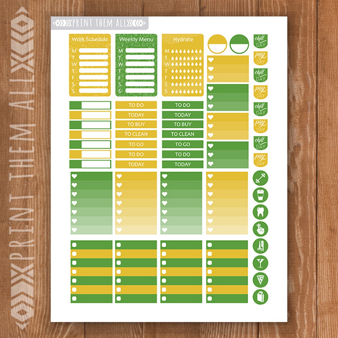 Monkey Planner Stickers Printable HAPPY PLANNER Sticker - Etsy