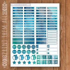 Teacher Planner Stickers, Happy Planner Teacher Edition, Planner ...