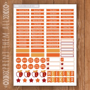 Teacher Planner Stickers, Happy Planner Teacher Edition, Planner ...