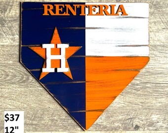 Houston Astros Rustic Sign - Etsy