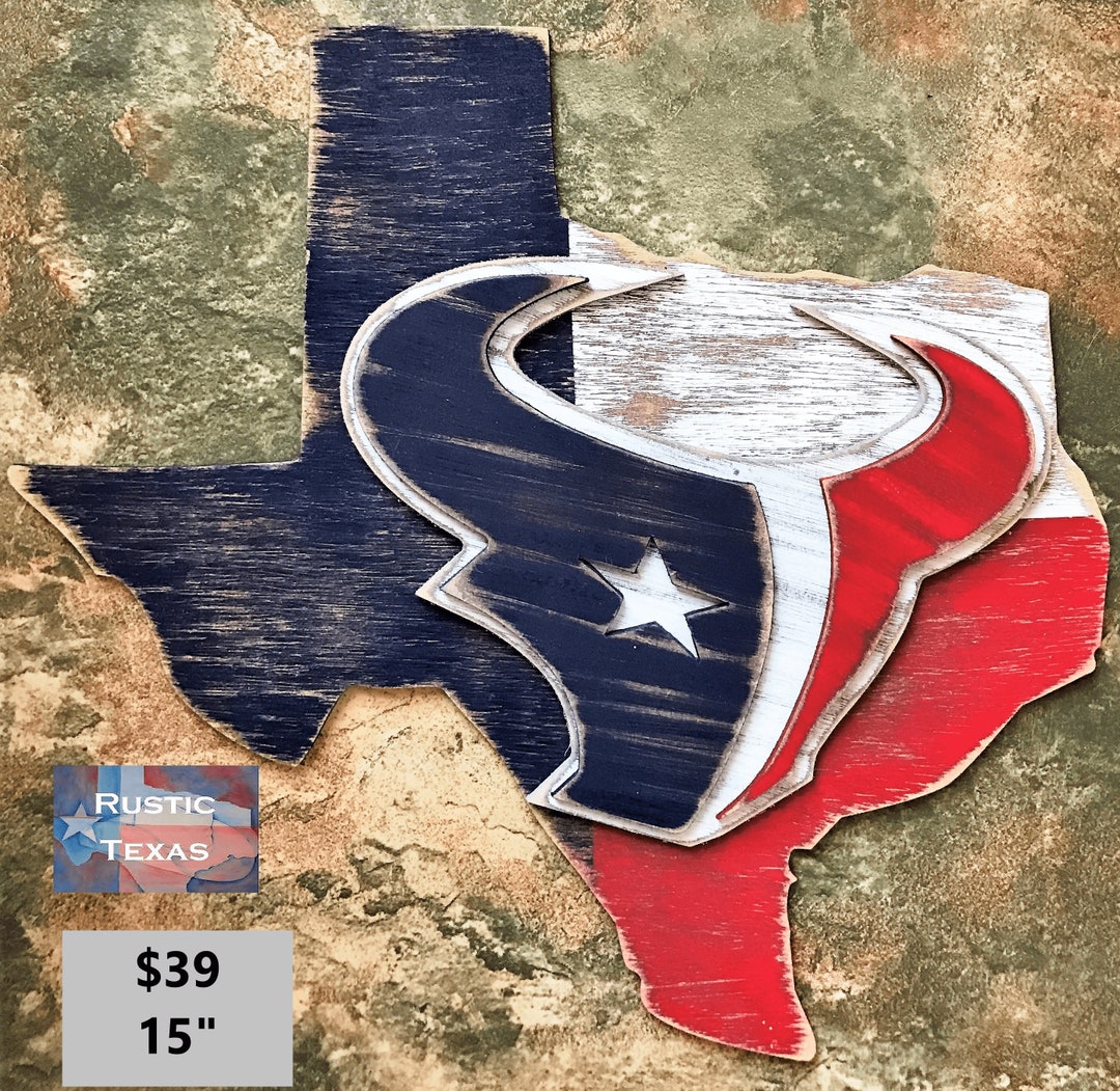 Houston Texans Rustic Sign - Etsy