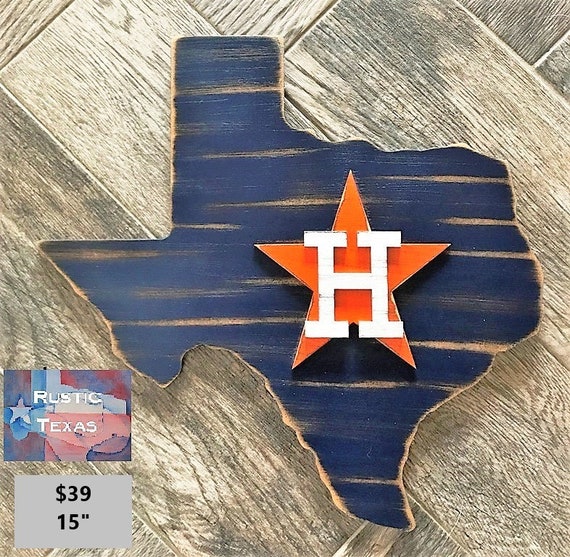 Houston Astros Rustic Sign 2 Options - Etsy
